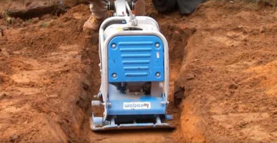 Compaction of Subgrade in a Trench