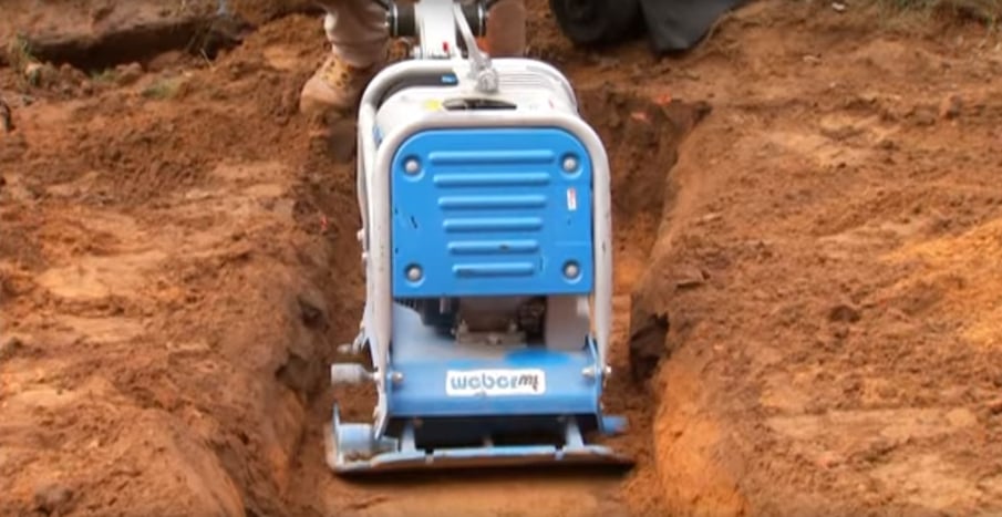 Compaction of Subgrade in a Trench