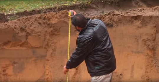 Bench Cut Excavation in SRW Construction