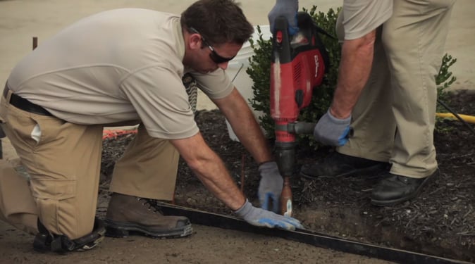 Heated Walkway Construction