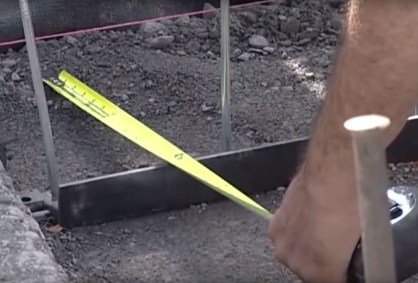 Installation of an Edge Restraint