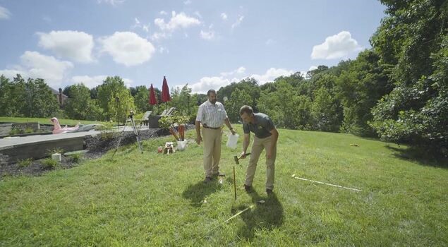 The best way to shoot grades and establish elevations.