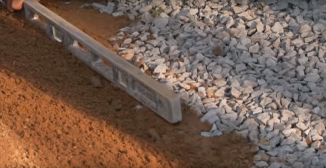 Drainage Swale in SRW Construction