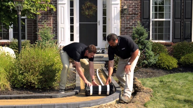 Heated Walkway Construction