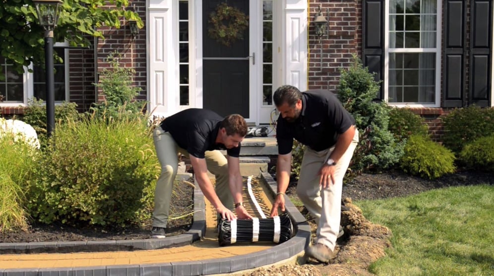 Heated Walkway Construction